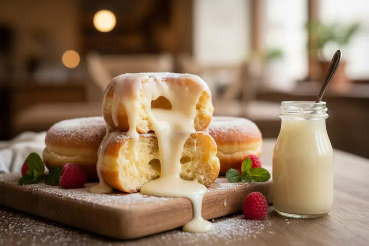 Пончики на сгущёнке - быстро и вкусно: домашние рецепты за 20-30 минут ...